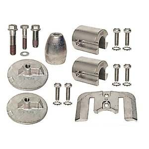 GLM Aluminum Anode Kit for Mercruiser Bravo 3 III Stern Drives 2004 & Up Replaces OEM 888761Q02 888761Q04