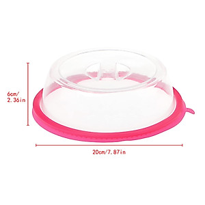 Microwave Oven Plate Cover Plastic Clear Dish Lid Table Dustproof Silicone Lids Small 5 In