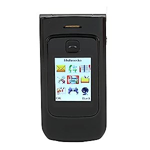 Jectse Flip Phone, Unlocked Cell Phone Big Button Phone with 2.4 Inch Screen, Flashlight, Removable Battery, 2G Phone Flip Cell Phone for Senior Elderly (Black)