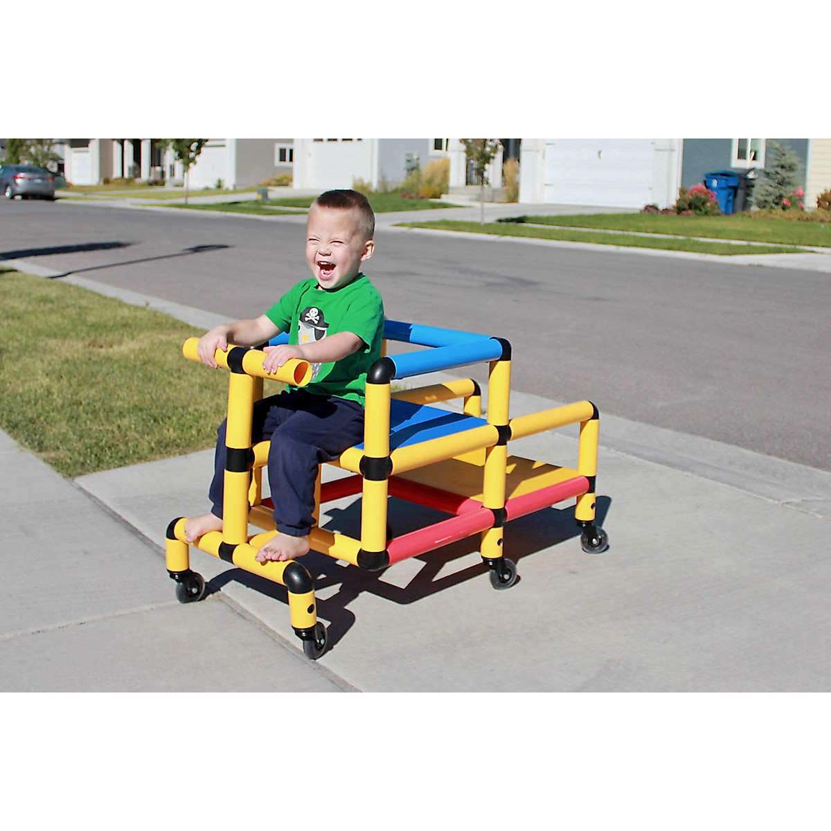 FUNPHIX Wheelies - Buildable Play Structure Set with Wheels, Indoor and Outdoor STEM Learning Construction Toy for Ages 2-12 Years