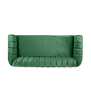 Christopher Knight Home Richland Sofas, Emerald + Walnut