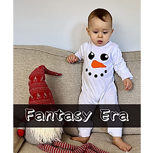 Fantasy Era Baby Olaf Costume, Baby Snowman Costume, Infant Christmas Romper Onesie(6-12 Months)