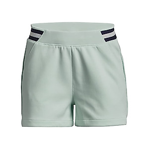 Under Armour Women's Links Club Shorts, Sea Mist (936)/Metallic Silver, X-Large