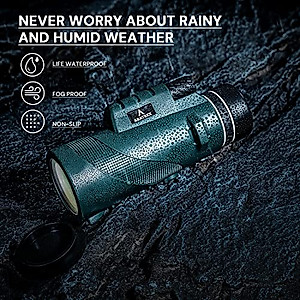 Monocular Telescope for Smartphone, Cosmic Scope for Phone, Tech Gifts for Men, 50X60 Night Vision Monocular for Adults High Power Kid 8-12, Bird Watching Gifts Hiking Camping Spy Hunting Gear