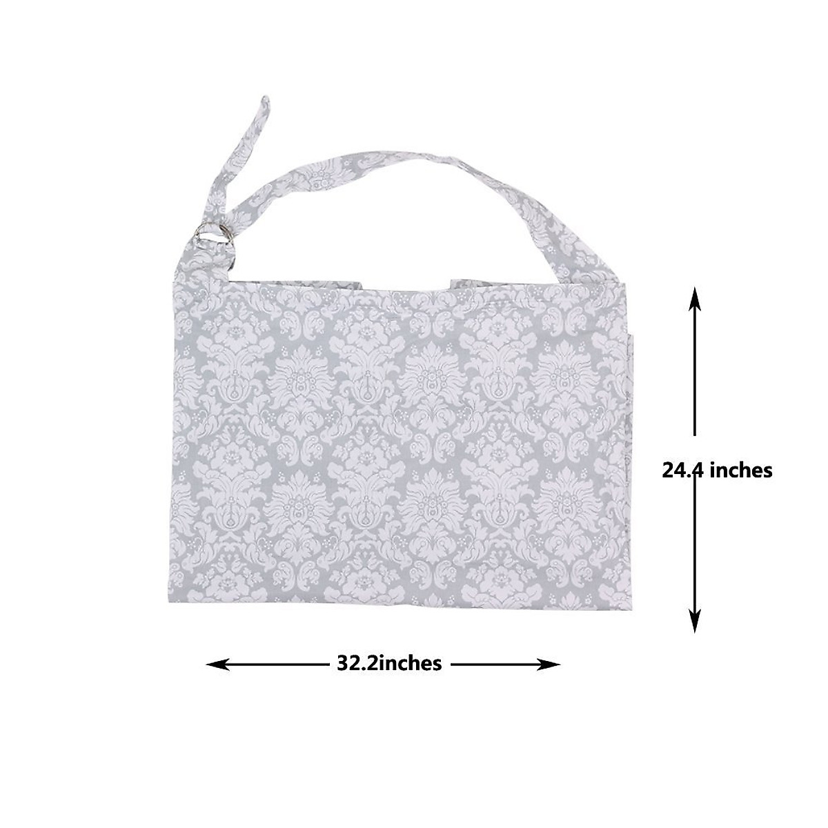 Breastfeeding Nursing Cover, Trcoveric Lightweight Breathable Cotton Privacy Feeding Cover, Nursing Apron for Breastfeeding - Full Coverage, Adjustable Strap, Stylish and Elegant