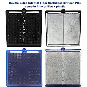 Penn-Plax Cascade 300 Power Filter – Hang-On Filter with Quad Filtration – Great for Freshwater and Saltwater Setups