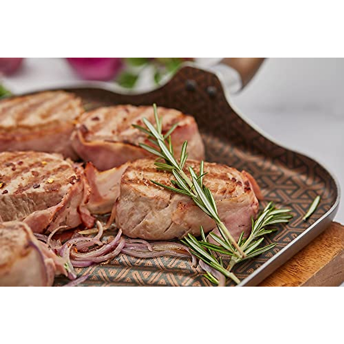 IMUSA USA 10.5" Talent Master Deluxe Grill Pan with Thermal Signal Technology