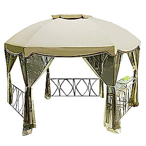 Garden Winds Grandview Hexagon Gazebo Replacement Canopy Top Cover - RipLock 350