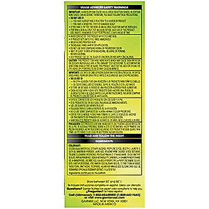 Garnier Nutrisse Nourishing Hair Color Creme, 12 Natural Blue Black (Packaging May Vary)