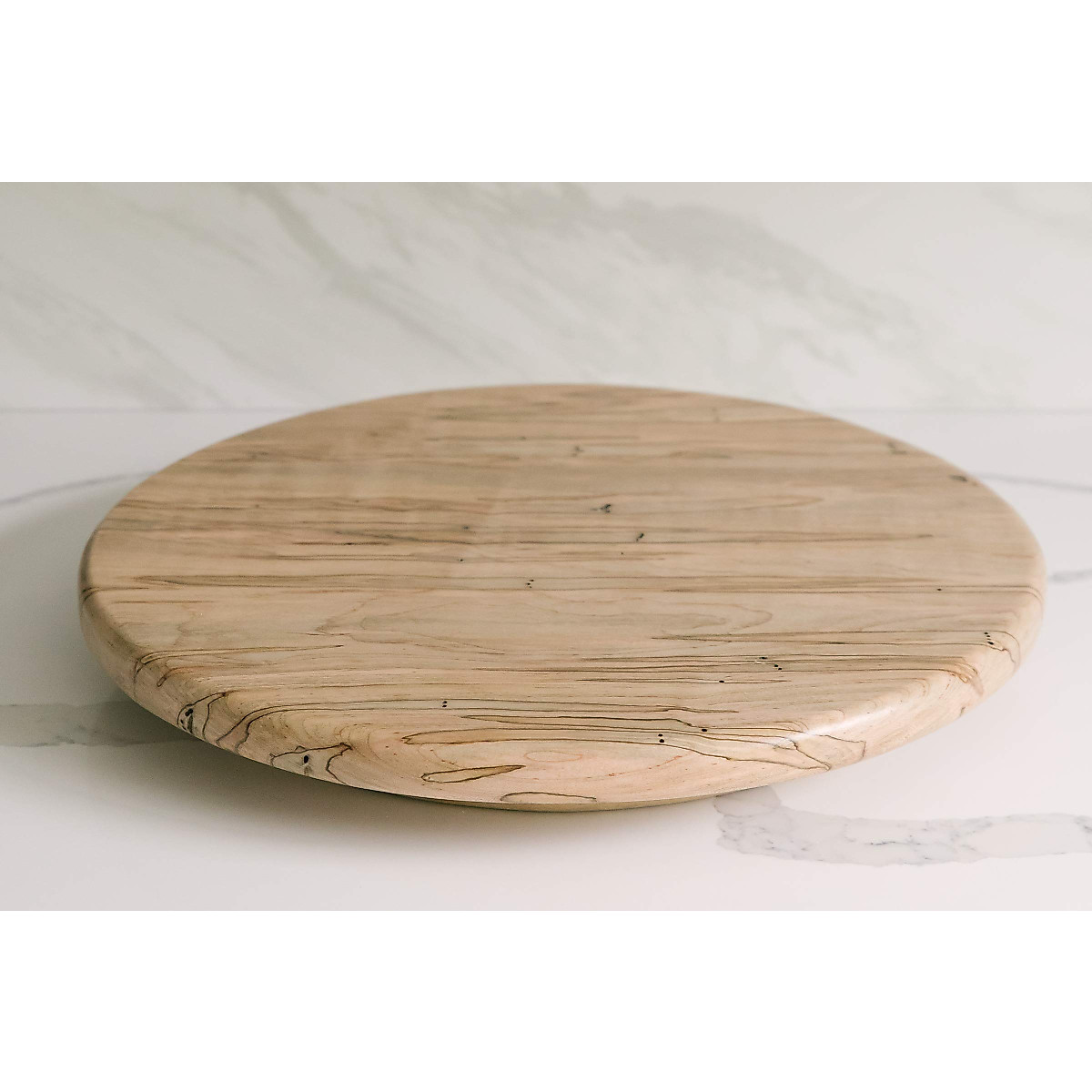 Ambrosia Maple Wood Lazy Susan Turntable 16", Dining Room Centerpiece