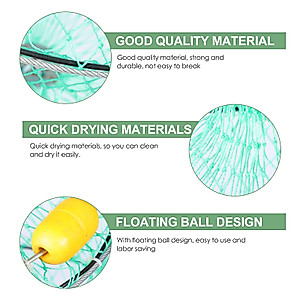 Happyyami Folded Fishing net Bait: Crawling Crab Baby Toy Fish Basket Collapsible Portable Fish cage for Crayfish Crab Fishing Accessories Double Boiler Tool Fishing Boat