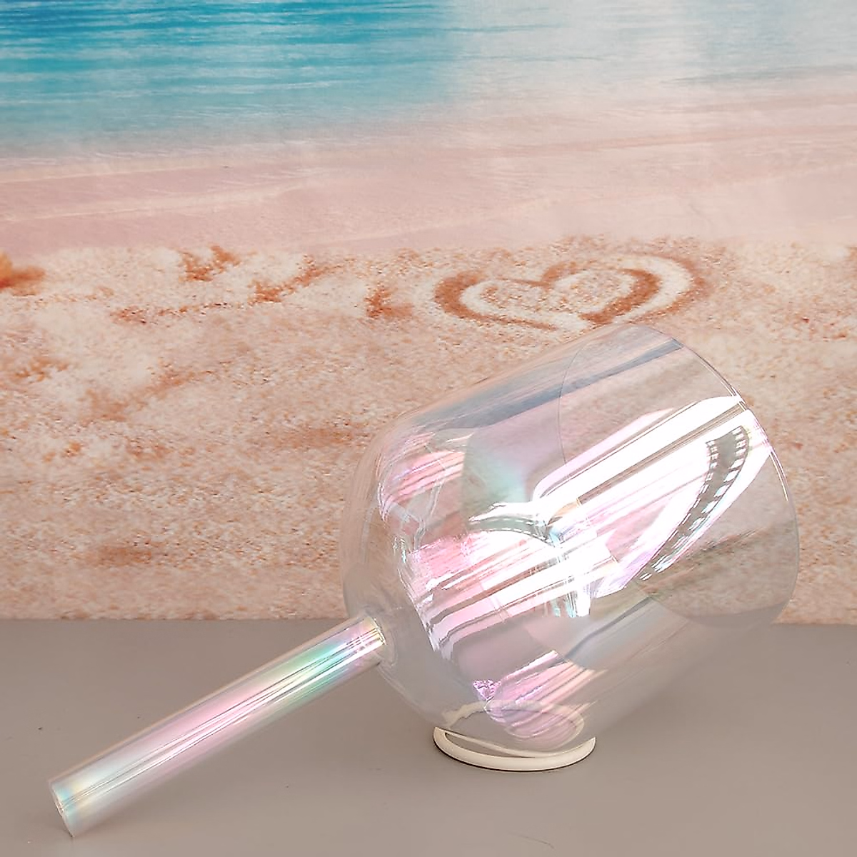 ENERGYSOUND Cosmic Handle Clear G Throat Chakra Quartz Crystal Singing Bowl 8 inch