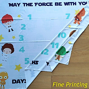 SHELLBOBO Baby Monthly Milestone Blanket for Baby Photo Taken | May The Force Be with You Baby Blanket for Kids