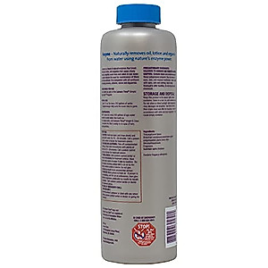 LEISURE TIME A-02 Bright and Clear Clarifier for Spas and Hot Tubs (2 Pack), 1 Quart & Leisure Time 12X1QT Enzyme Simple Care for Spas and Hot Tubs, 32 fl oz