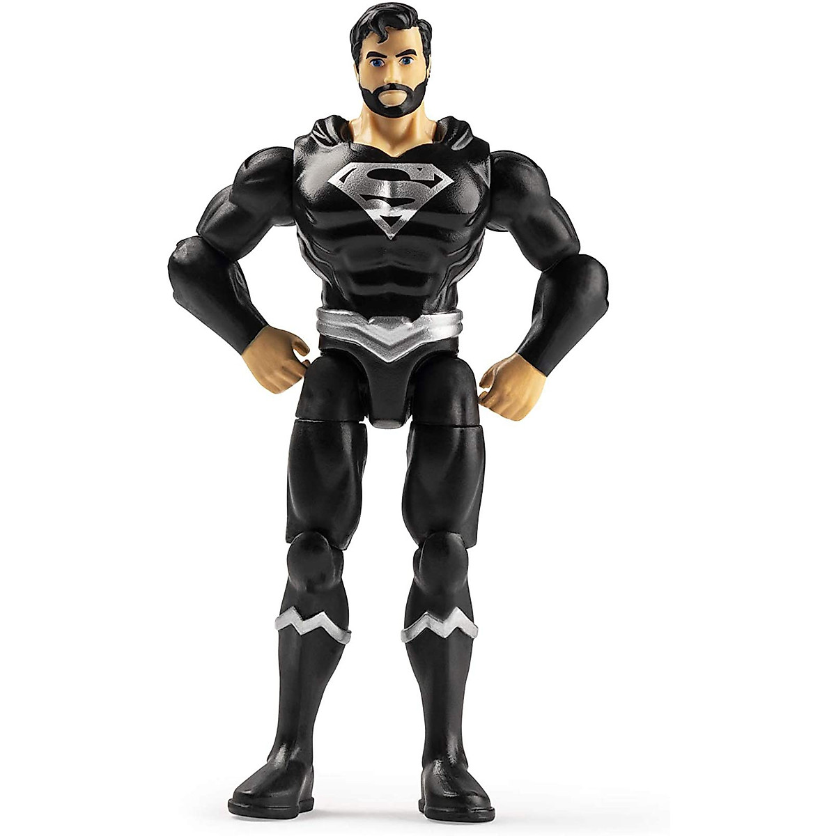 DC Heroes Unite 4 Inch Action Figure | Superman (Black Suit)