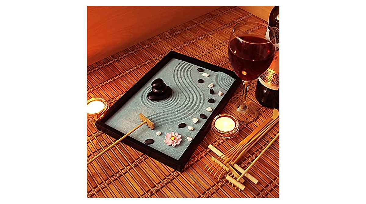 Oasis of Calm Zen Garden Kit | Japanese Decor & Meditation Gifts