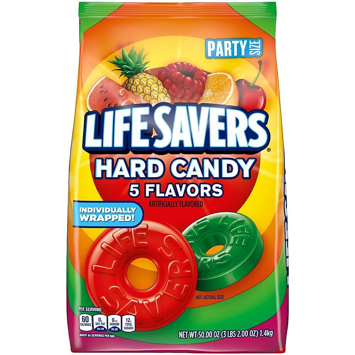 LIFE SAVERS Mints Wint-O-Green Hard Candy - 2 Pounds - (Packaged By Obanic) 2.0 pounds 32.0 Ounce