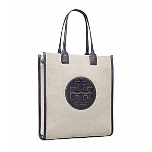 Tory Burch Women's Ella Canvas NS Tall Tote Handbag