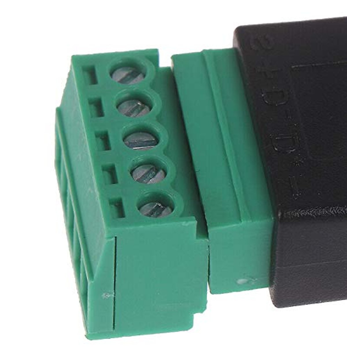 VizGiz 2 Pack USB 2.0 Plug Replacement 5Pin Solderless Screw On Type USB Terminal Block Connector Male and Female Socket Jack Adapter for LED Strip Lights USB Charging Projects Camera Electronics Test