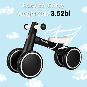 LOL-FUN Baby Balance Bike 1 Year Old, Toys for 1 Year Old Boy and Girl Gifts, Boy First Birthday Gift for One Year Old
