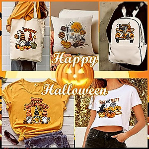 Cysincos Iron on Stickers Heat Transfer Decal Patches Vinyl for T-Shirt Clothing Hat Pillow Backpack DIY Craft Supplies (Halloween-21pcs)