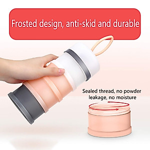 Milk Powder Dispenser Portable 4 Layer Baby Feeding Formula Storage Pot Container