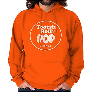 Brisco Brands Tootsie Roll Pop Orange Flavor Hoodie Sweatshirt Women Men