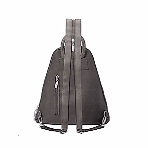 Baggallini womens Metro Backpack With Rfid Phone Wristlet Handbags, Gray, One Size US