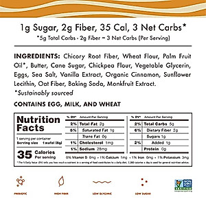 Rip Van Wafels Dutch Caramel Mini Stroopwafels - Low Carb Snacks (3g Net Carbs) - Non GMO Snack - Keto Friendly - Office Snacks - Low Calorie Snack (37 Calories) - Low Sugar (1g) - 32 Pack