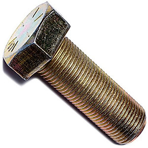 Hard-to-Find Fastener 014973255701 Grade 8 Fine Hex Cap Screws, 7/8-14 x 2-1/2, Piece-5 , yellow