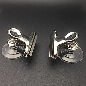 JZMYXA Suction-Cup Clip, Plastic Round Suction Cup Clip Advertising Pop Display Holder Stand Clamp Set of 8