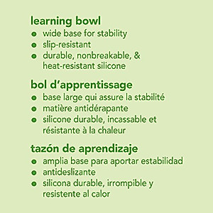 green sprouts Feeding Bowl Made from Silicone Gently Transitions Baby to pureed Food Easy to Hold, Durable, Unbreakable, Heat-Resistant Silicone, Dishwasher Safe