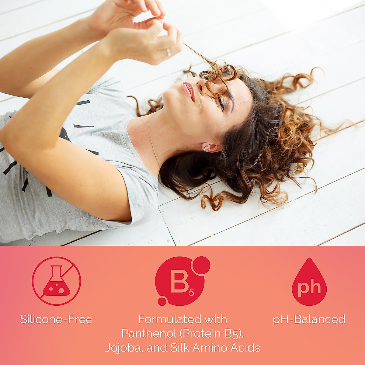 Curl Keeper Leave-In Conditioner - Lightweight Moisture for All Curl Types, Softens Hair with Silk Proteins for Shine, 12 Fl Oz