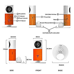 TOLEGEND Wireless Security Camera, IP Camera HD, WiFi Home Indoor Camera for Baby/Pet/Nanny, Motion Detection Baby Cam with Night Vision,2-Way Audio