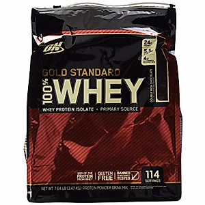 Optimum Nutrition Gold Standard 100% Whey, Double Rich Chocolate, 7.64 lb (3.47 kg)