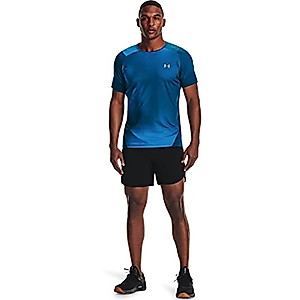 Under Armour Rush Heatgear 2.0 Print Short Sleeve T-shirt, Blue Circuit (436)/Black, XX-Large