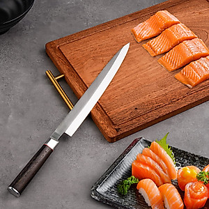 CHUYIREN Sharp Sushi Knife for Kitchen 9.5 inch and 10.6 inch