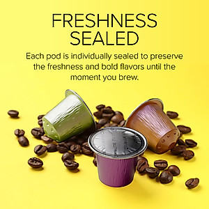 Organic USDA Bestpresso Coffee Aluminum Espresso Pods For Nespresso Original Machine 120 Pack (Variety Pack)