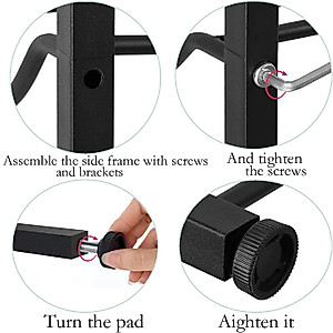 8-Tray Water Jug Rack, Storage 5 Gallon Water Cooler Bottle Holder Stand, 4-Tiers with 2-Rows Heavy Duty Carbon Steel 5 Gal Water Bottle Organizer for Home, Office, Kitchen, Warehouse, Black