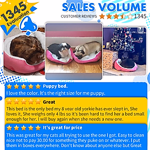 Barelove Round Dog Cat Beds Mattress Washable Pads Room, Soft Durable Plush Faux Fur Sleeping Pet Fleece Bed Mat for Small Doggy Kitten Puppy, with Anti-Slip Waterproof Bottom (Coffee)