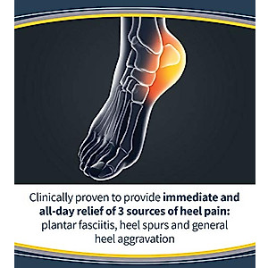 Dr. Scholl’s HEEL Pain Relief Orthotics // Clinically Proven to Relieve Plantar Fasciitis, Heel Spurs and General Heel Aggravation (for Men's 8-12, also available for Women's 5-12)
