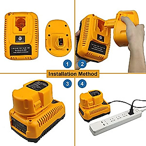 2 Pack Upgraded 4.0Ah DC9096 DC9098 Ni-Mh Replacement for Dewalt 18V Battery Compatible with Dewalt 18 Volt DC9099 DW9095 DW9096 DW9098 DE9038 DE9091 High Capacity 18 Volt Cordless Power Tools