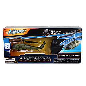 AIR BANDITZ (w/Gyroscope 3.5CH IR/USB Sikorsky Black Hawk, United States Army, Fun to fly, Remote controlled helicopter, Officially licensed, Great gift