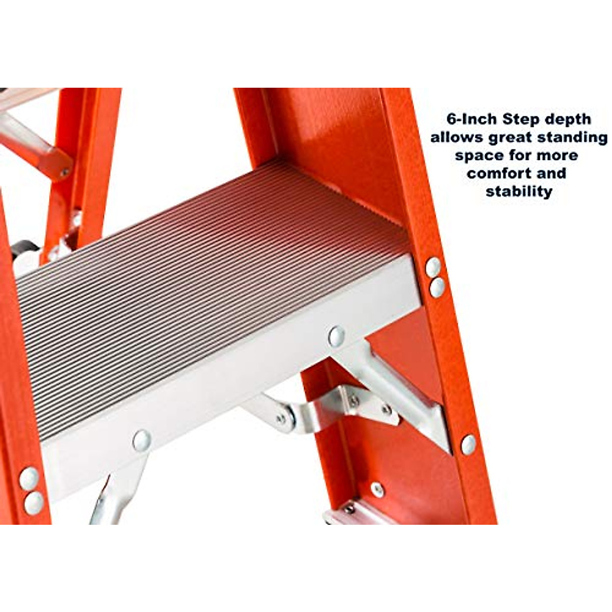 Louisville Ladder FY8002 2 ft. Fiberglass Step Stand with 300 lbs. Load Capacity Type IA Duty Rating, 2-Foot, Orange