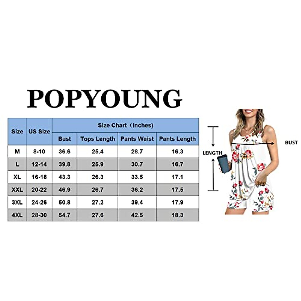 POPYOUNG 2023 Plus Size Women's Pajamas Sets, Summer Sleevelesss Tank Tops with Comfy Shorts, Lounge Sleepwear 2 piece Ladies Pjs Sets with Pockets 4XL, Mint Green