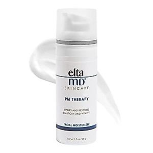 EltaMD PM Therapy Facial Moisturizer Lotion, Lightweight Face Moisturizer for Women with Hyaluronic Acid, Hydrates and Moisturizes Skin, Oil Free, Fragrance Free, Safe for Sensitive Skin, 1.7 oz Pump