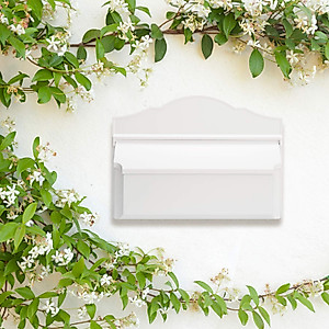 Whitehall 16602 Colonial Wall Mailbox, White