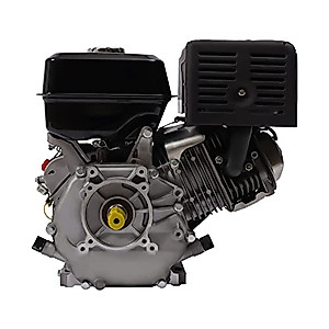 420CC Gas Engine, 15 HP Gasoline Motor Engine 4 Stroke Recoil Start Replacement Engine OHV Pull Start Garden Tool Gas Motor (Black)