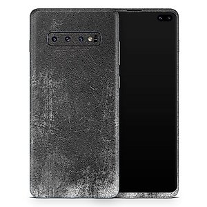 DesignSkinz Distressed Silver Texture v8 Protective Vinyl Decal Wrap Skin Cover Compatible with The Samsung Galaxy S20 (Screen Trim & Back Glass Skin)