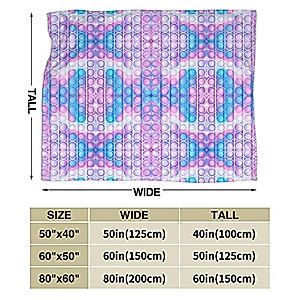 Ultra-Soft Blanket 3D Printing Flannel Throw Blanket for Couch Sofa Bed Throw Size Super Cozy and Comfy for All Seasons 7-50"x40"